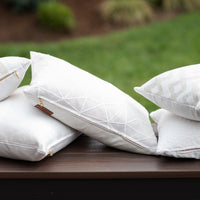 MONACO || Pink Blush & Ivory Geometric Indoor/Outdoor Pillow Cover ...
