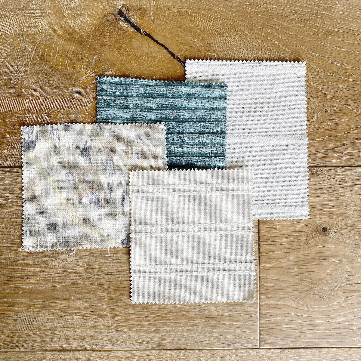 Fabric Swatches - Linen and Ivory